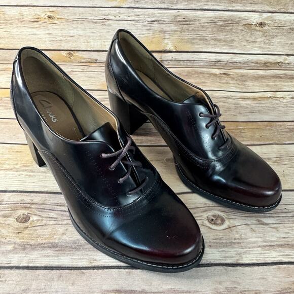 Clarks | Shoes | Clarks Artisan Womens Brown Maroon Round Toe Tarah ...
